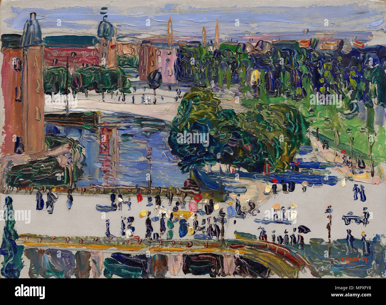 Amsterdam. View from the Window, 1904 Stock Photo - Alamy