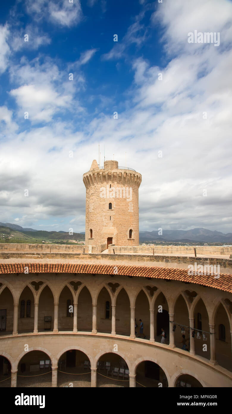 Famous "Castell de Bellver" in Palma de Mallorca, Spain Stock Photo - Alamy