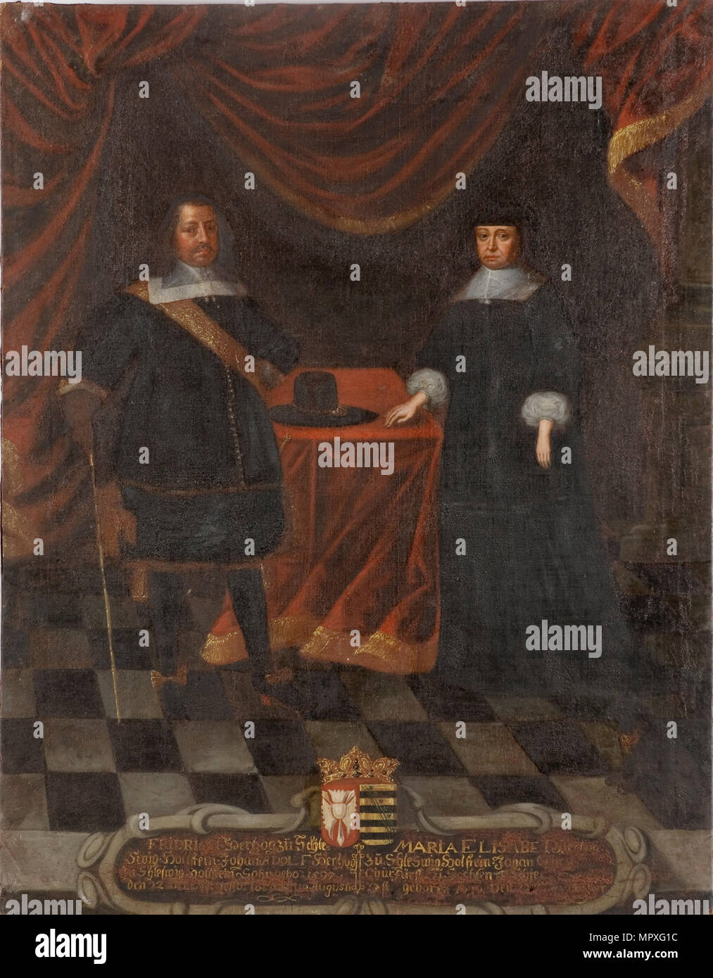 Duke Frederick III of Holstein-Gottorp (1597-1659) und Duchess Marie ...