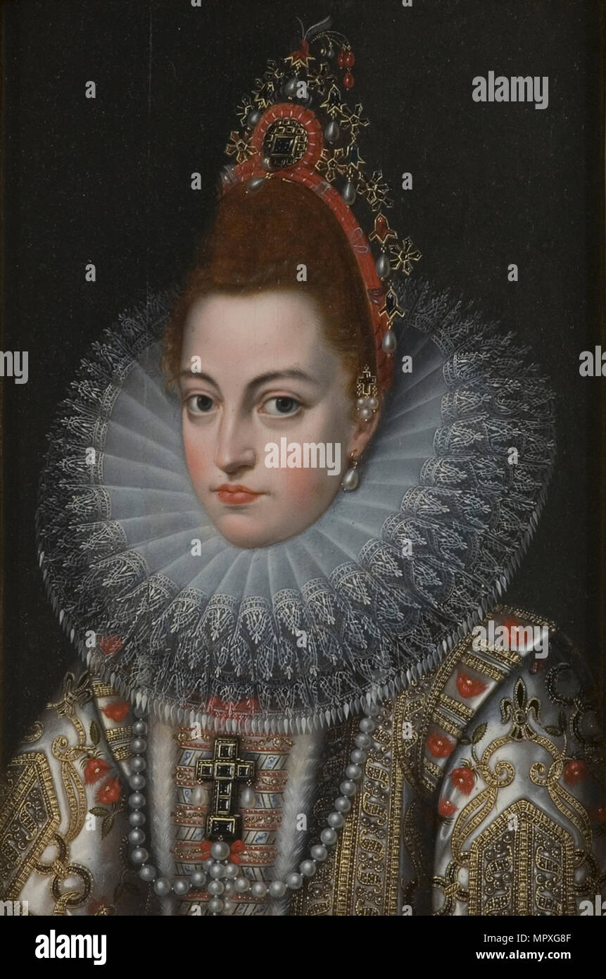 Portrait of Infanta Isabella Clara Eugenia of Spain (1566-1633), c ...