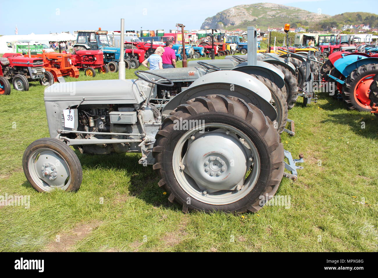 Vintage Tractors Show Llandudno Wales Stock Photo - Alamy