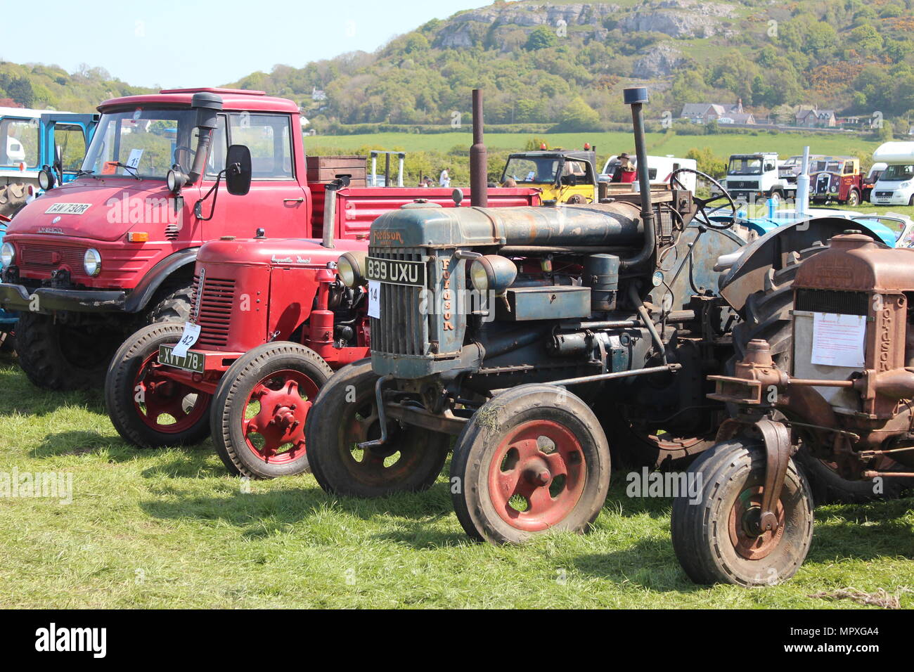 Vintage Tractors Show Llandudno Wales Stock Photo - Alamy