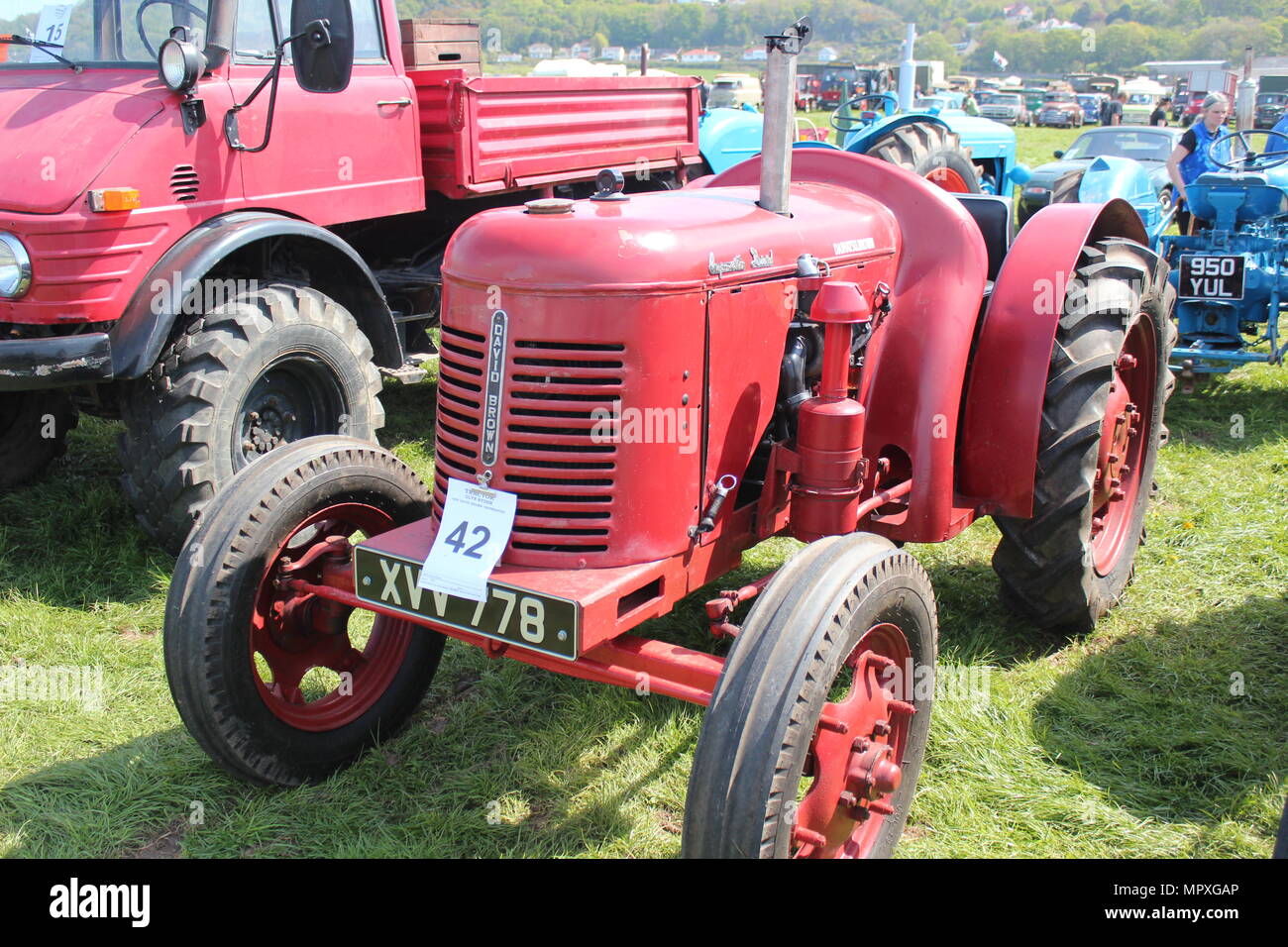 Vintage Tractors Show Llandudno Wales Stock Photo - Alamy