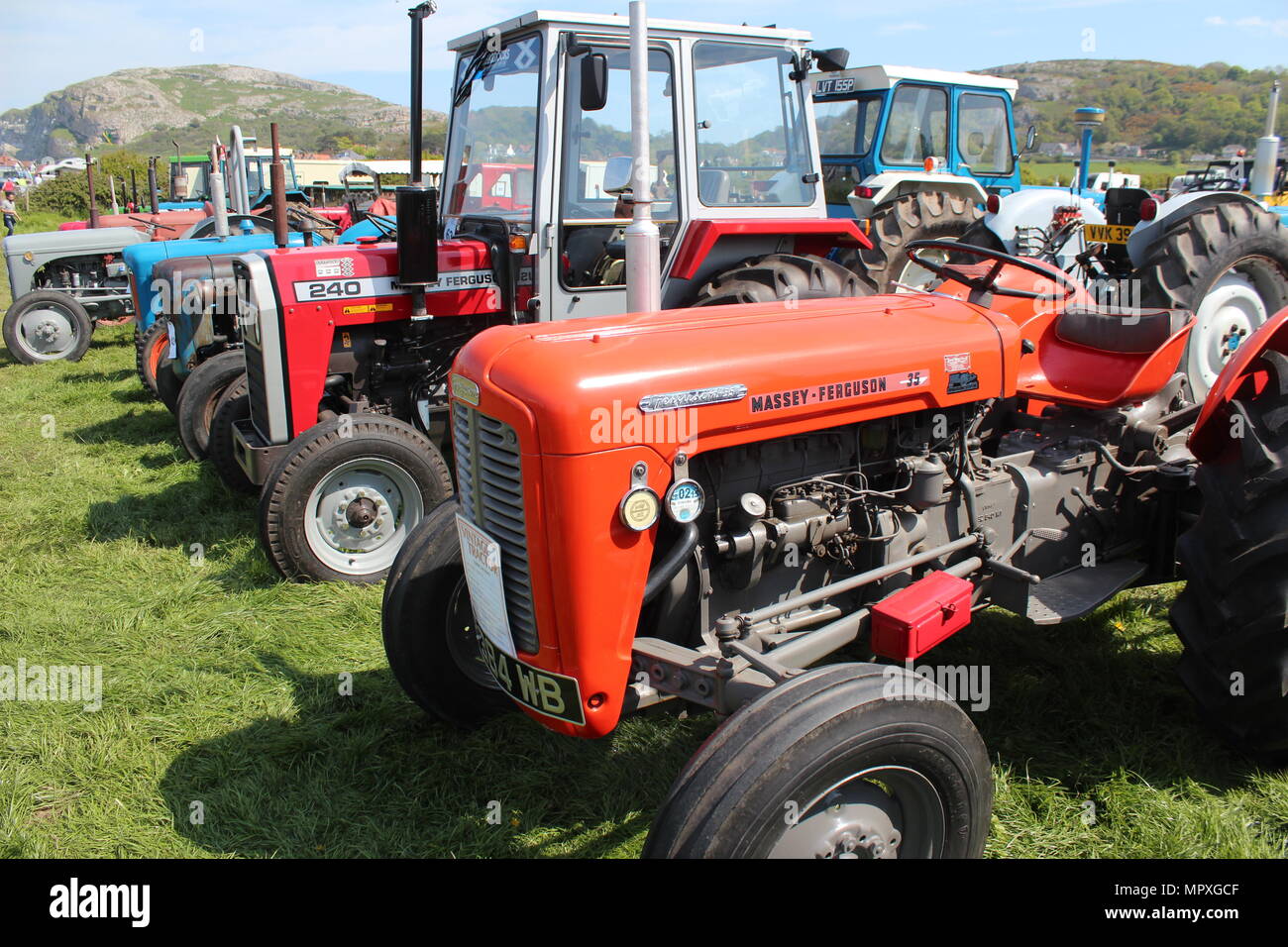 Vintage Tractors Show Llandudno Wales Stock Photo - Alamy