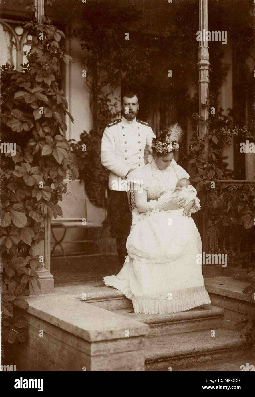 Nicolás Y Alexandra Romanov Emperor And Empress Of Russia Portrait,