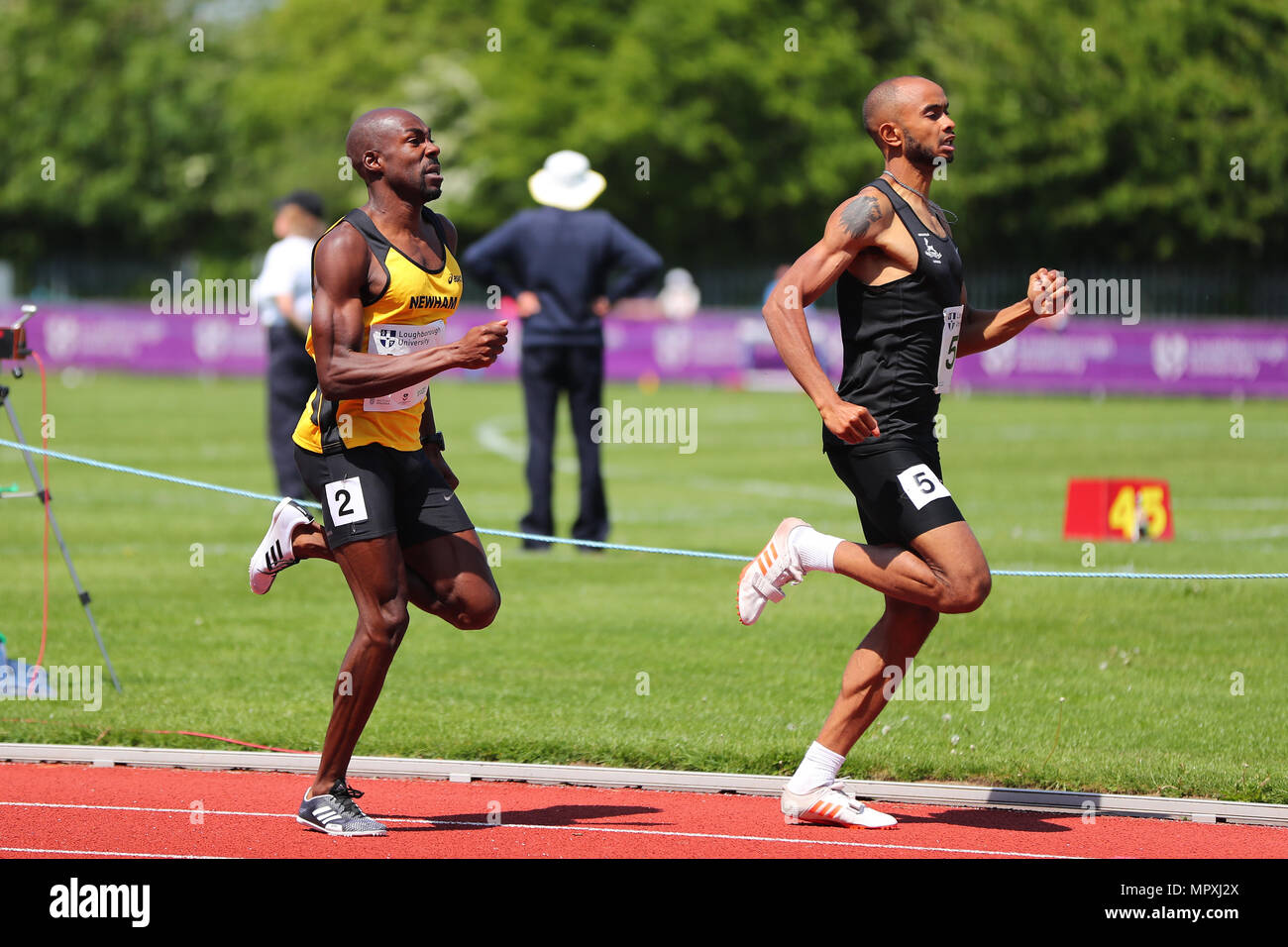 Loughborough, England, 20th, May, 2018. Christian Byron and Victor ...