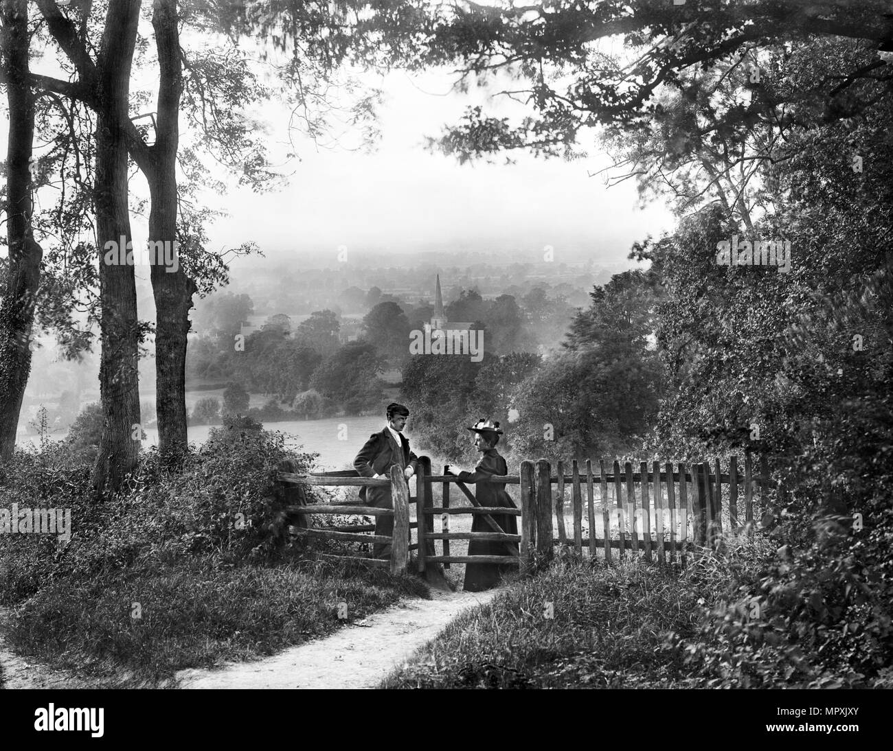 St Lawrence's Church, Mickleton, Gloucestershire, c1860-c1922. Artist ...