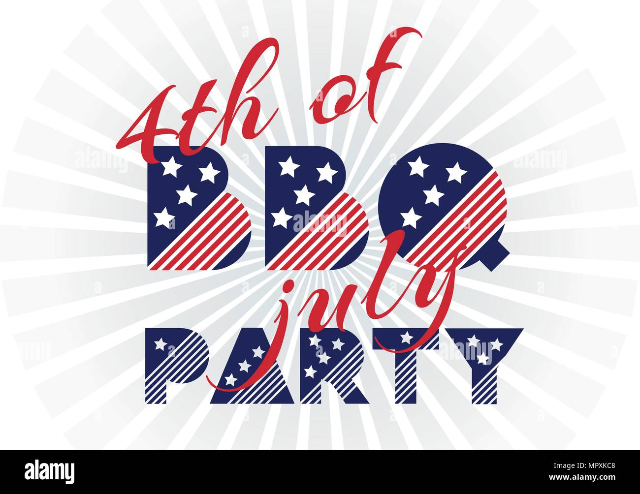 Patriotic party tee Stock Vector Images - Alamy