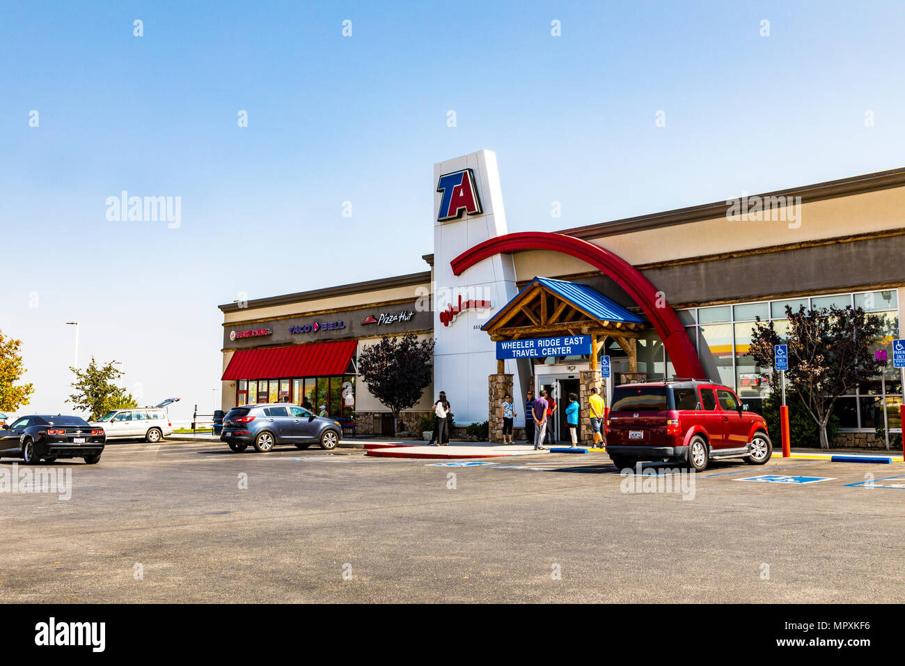 A TravelCenter America stop At Wheeler Ridge Tejon outlets along ...