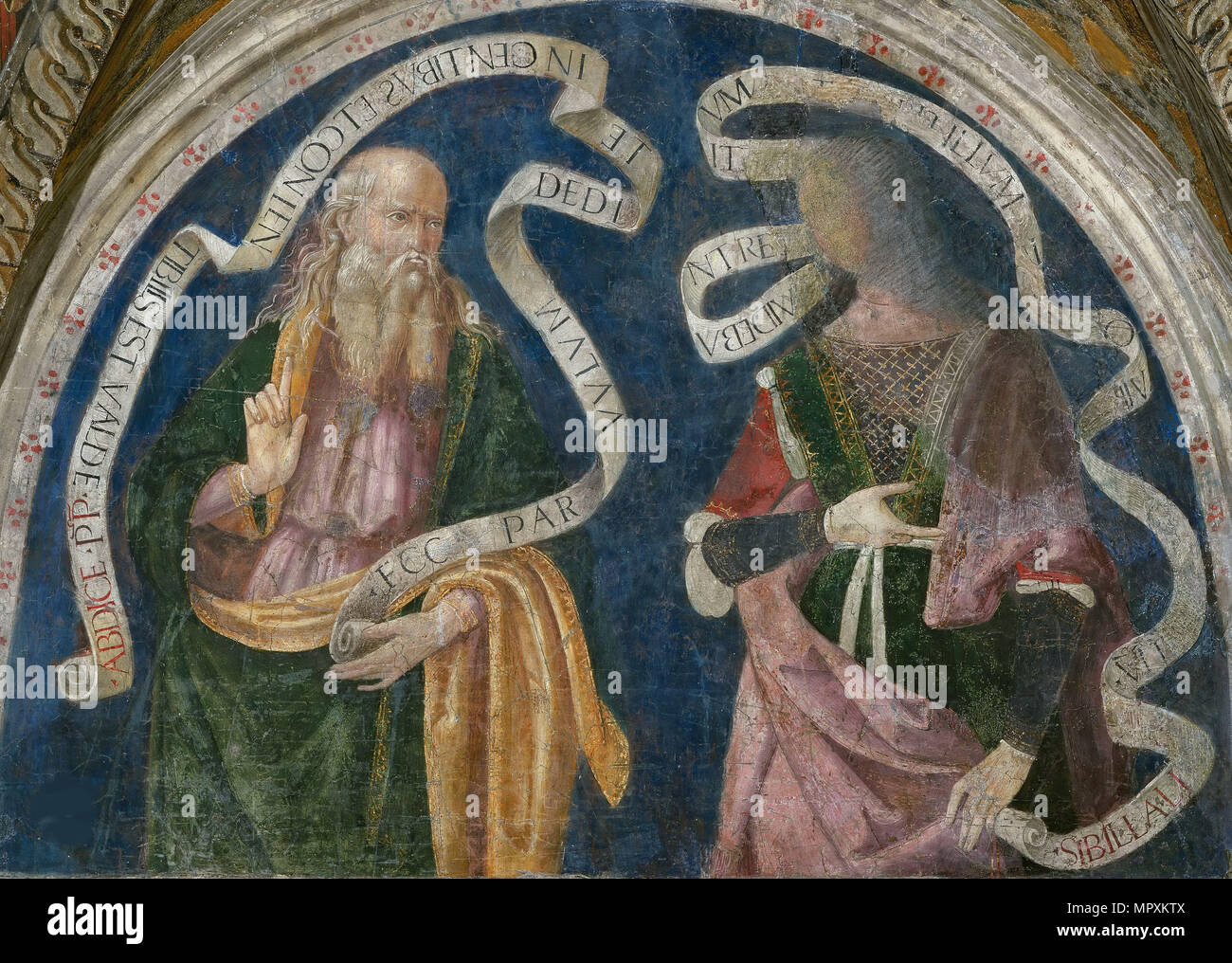 The Prophet Obadiah and the Libyan Sibyl, 1492-1495 Stock Photo - Alamy