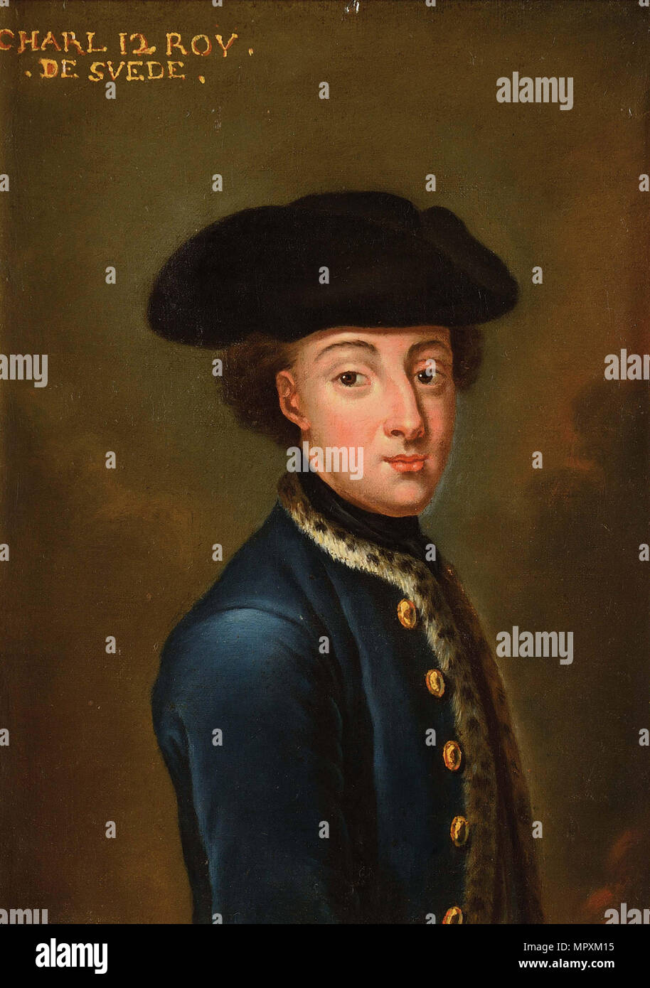 Portrait of the King Charles XII of Sweden (1682-1718 Stock Photo - Alamy