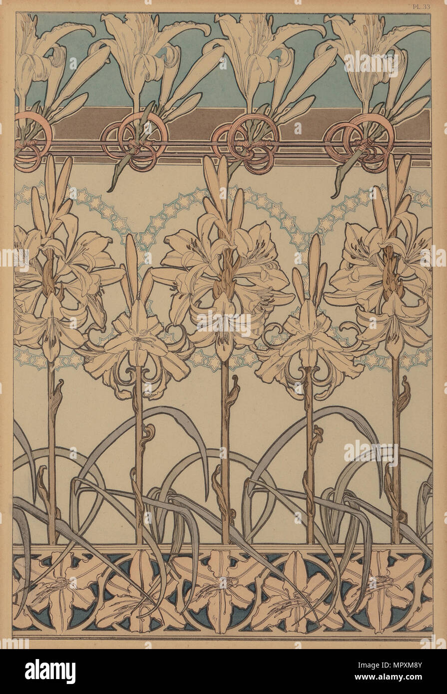 Textile design, c. 1900 Stock Photo - Alamy