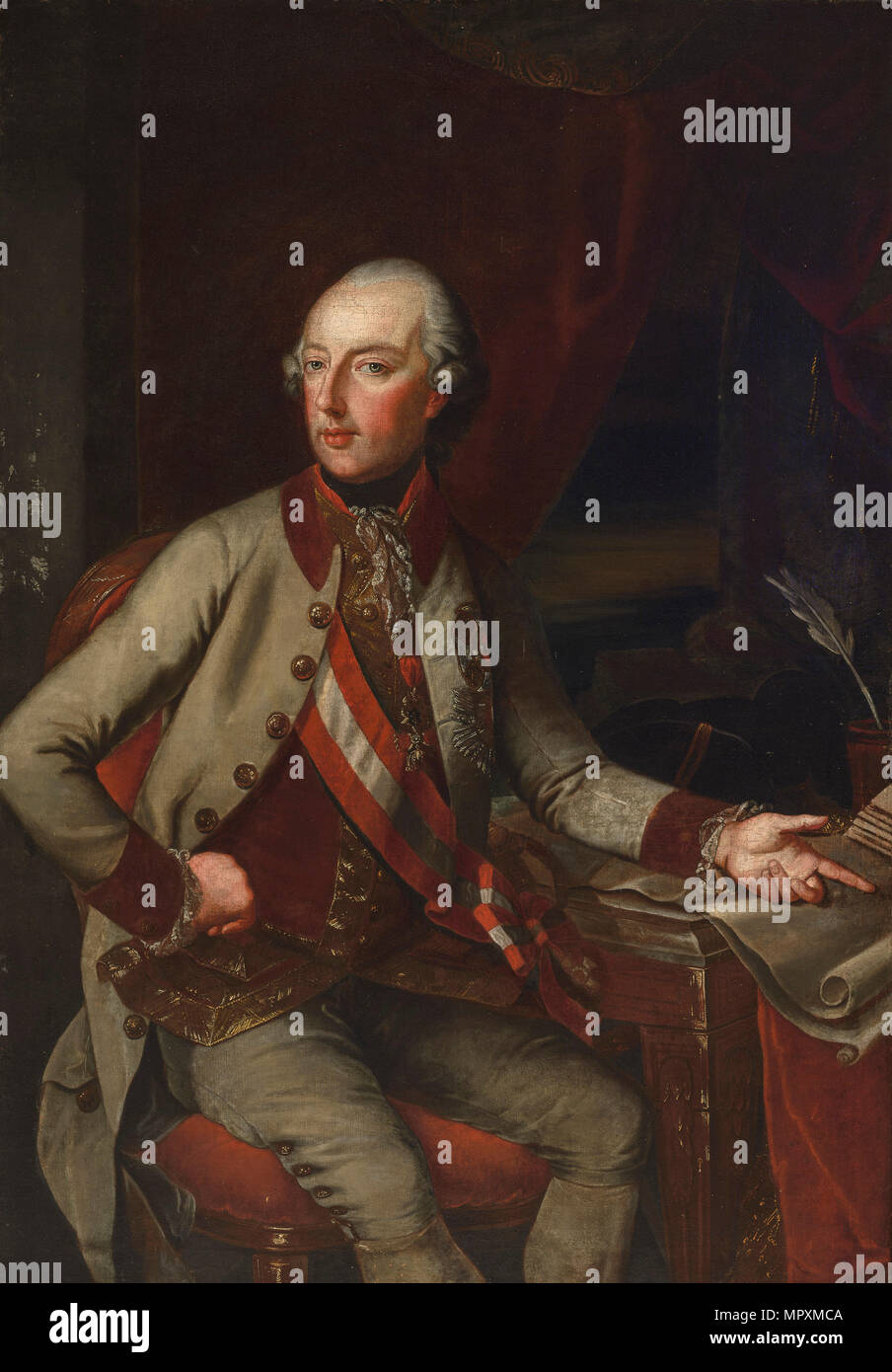 Portrait of Emperor Joseph II (1741-1790), c. 1780 Stock Photo - Alamy