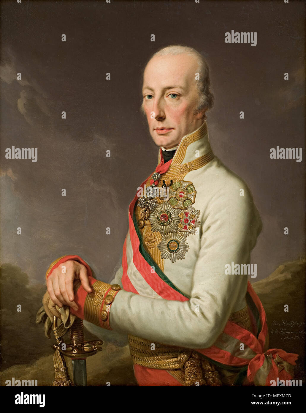 Portrait of Holy Roman Emperor Francis II (1768-1835), 1815 Stock Photo ...