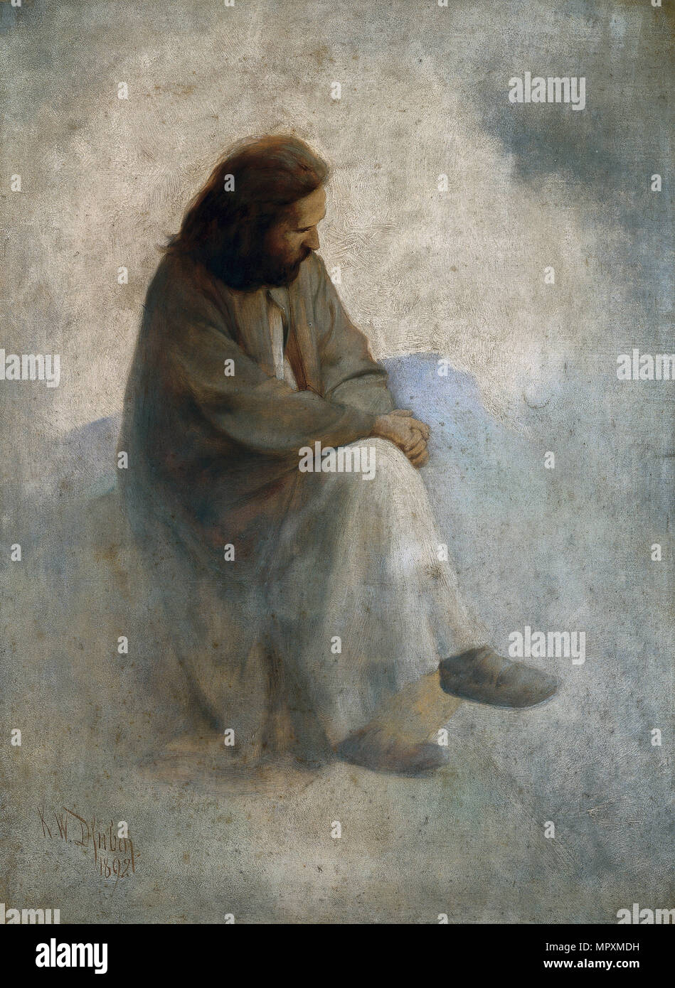 Self-portrait as Christ, 1892 Stock Photo - Alamy