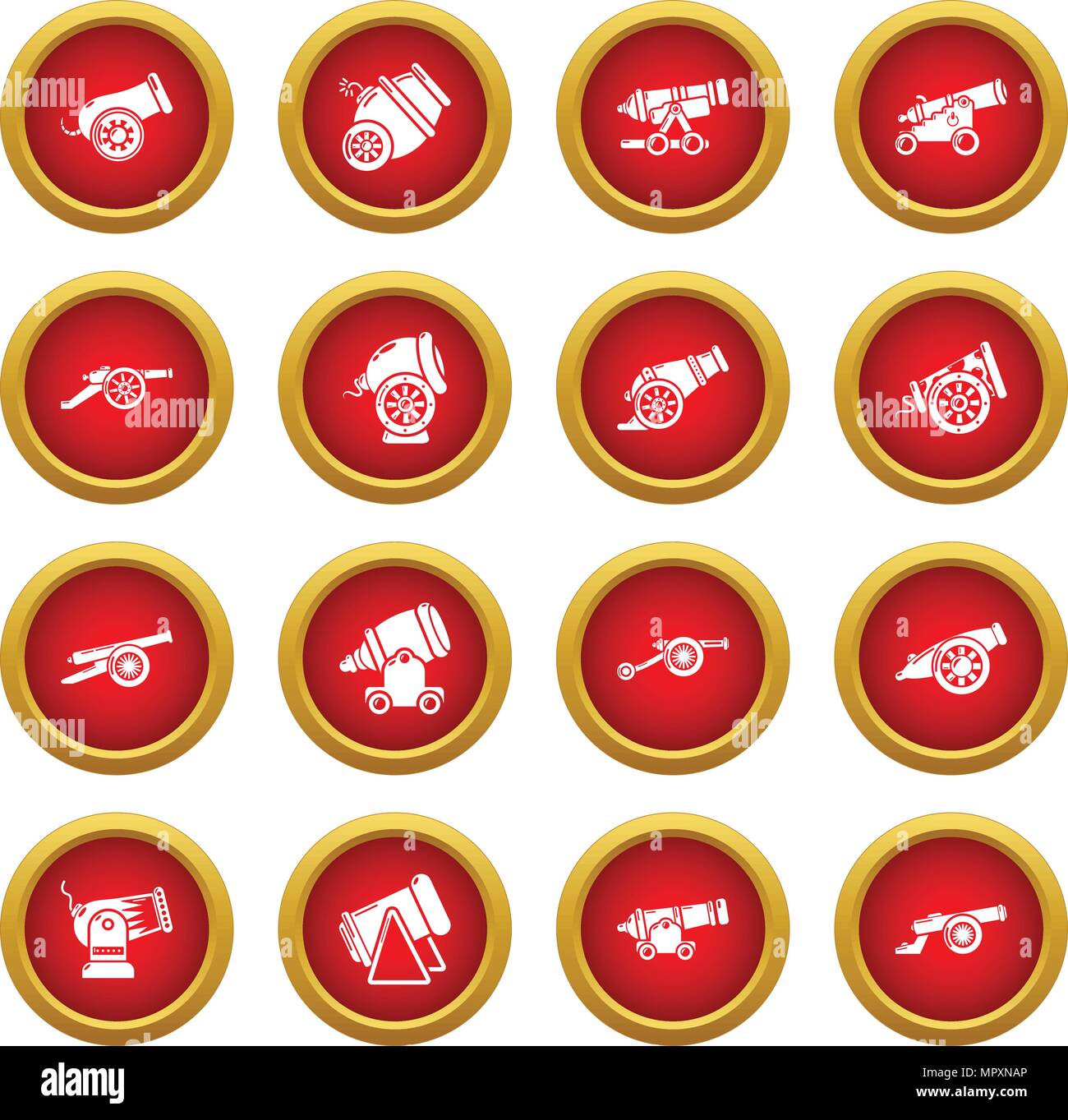 Signal cannon Stock Vector Images - Alamy