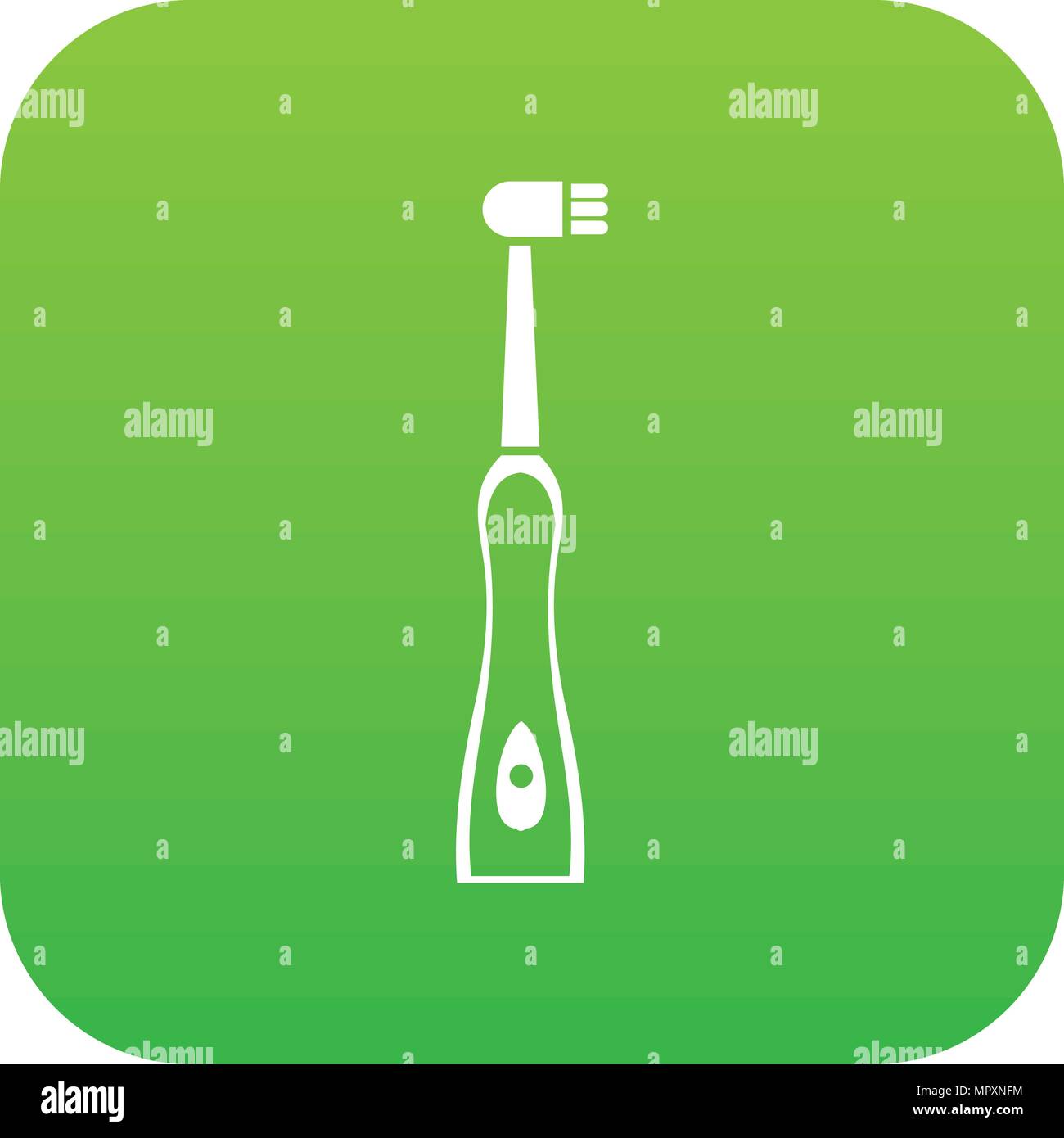 Electric toothbrush icon digital green Stock Vector Image & Art - Alamy