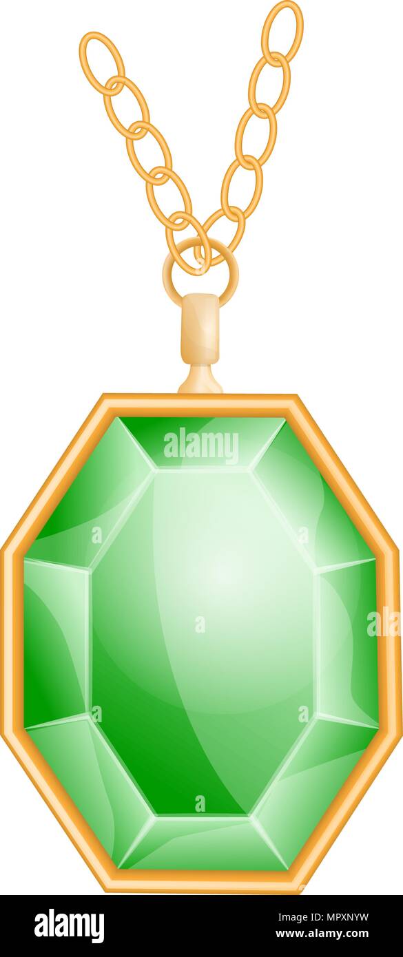 Green gemstone mockup, realistic style Stock Vector Image & Art - Alamy