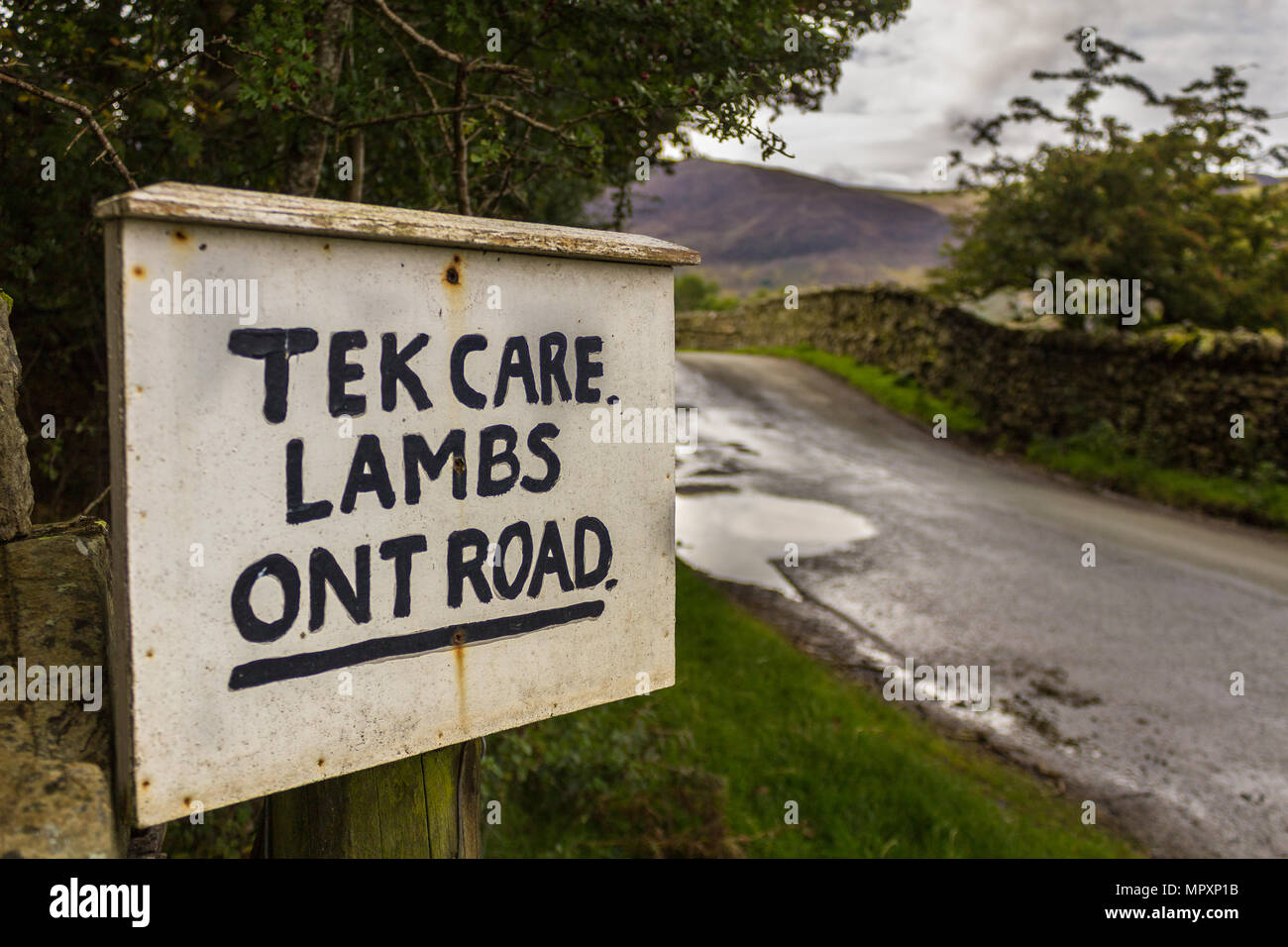 Lake District Farm Sign High Resolution Stock Photography and Images ...