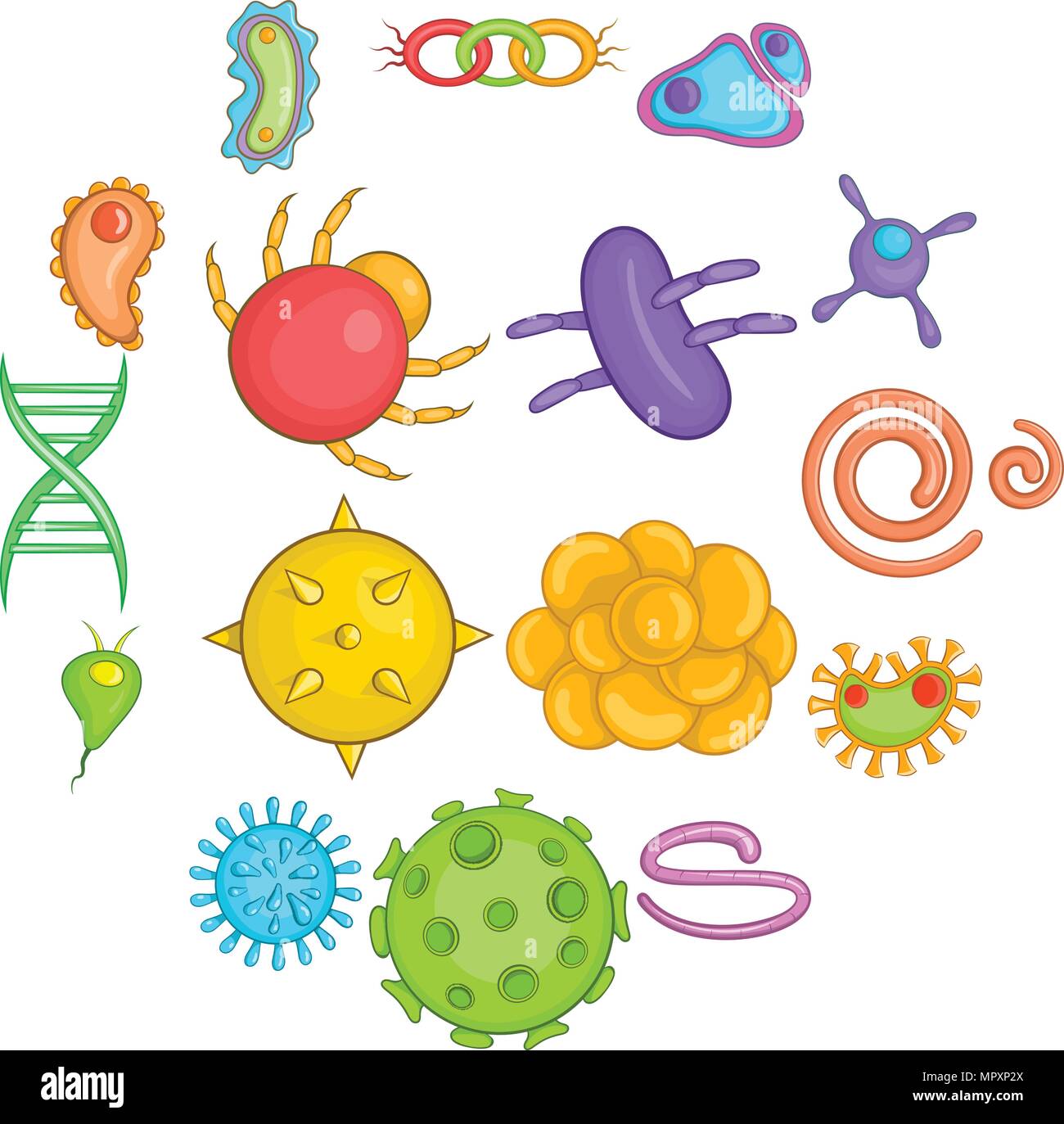 Anti microbe sign cartoon Stock Vector Images - Alamy