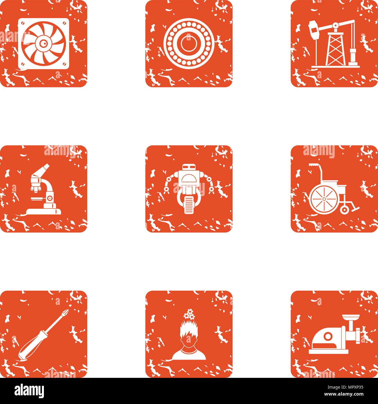 Alternative fuel icons set, grunge style Stock Vector Image & Art - Alamy