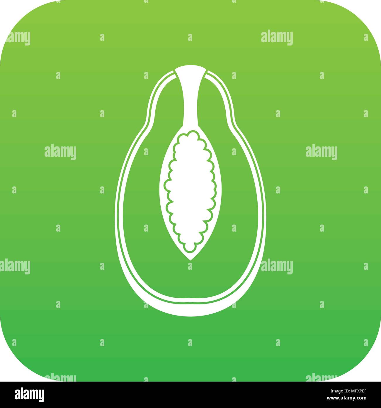 Papaya fruit icon digital green Stock Vector Image & Art - Alamy