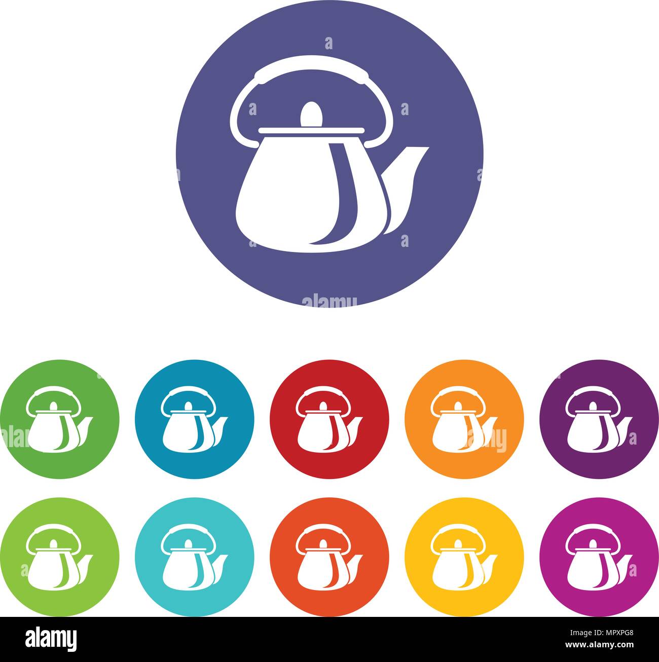 Domestic teapot icon, simple style Stock Vector Image & Art - Alamy