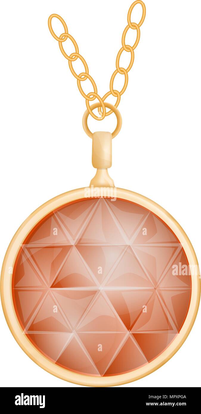 Ruby pendant mockup, realistic style Stock Vector Image & Art - Alamy