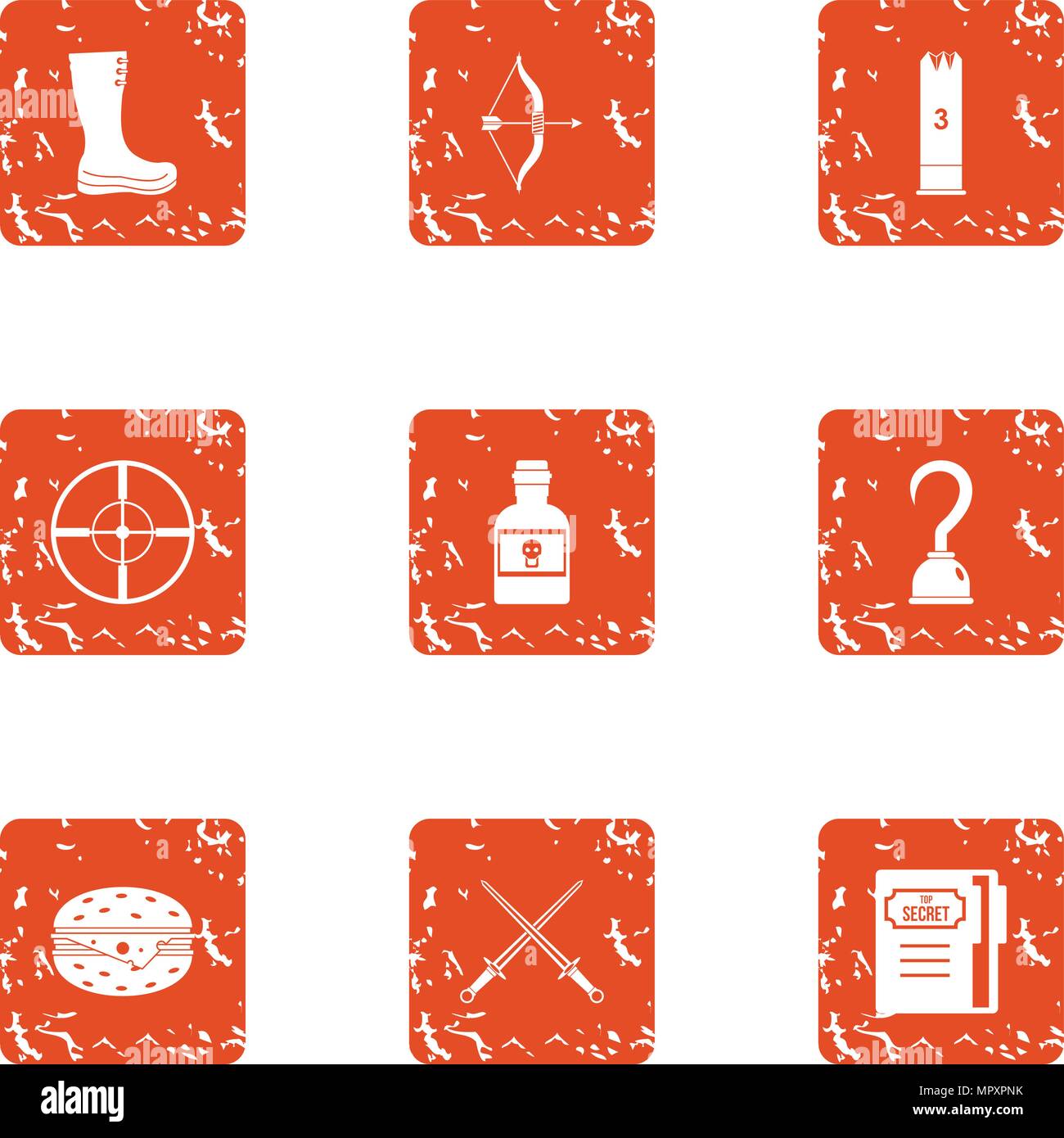 Persecution icons set, grunge style Stock Vector Image & Art - Alamy