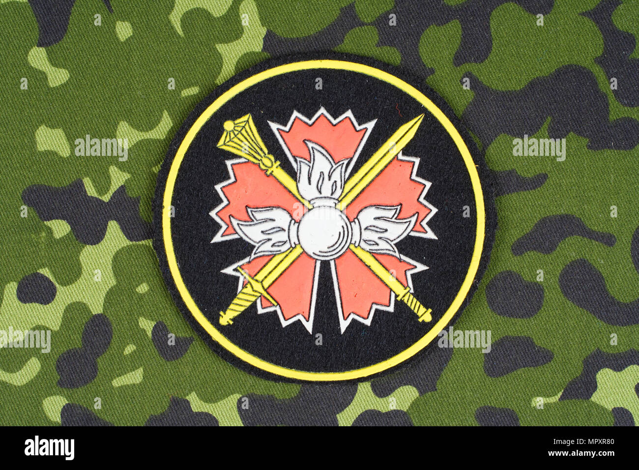 KIEV, UKRAINE - August 19, 2015. Main Intelligence Directorate (Russia ...