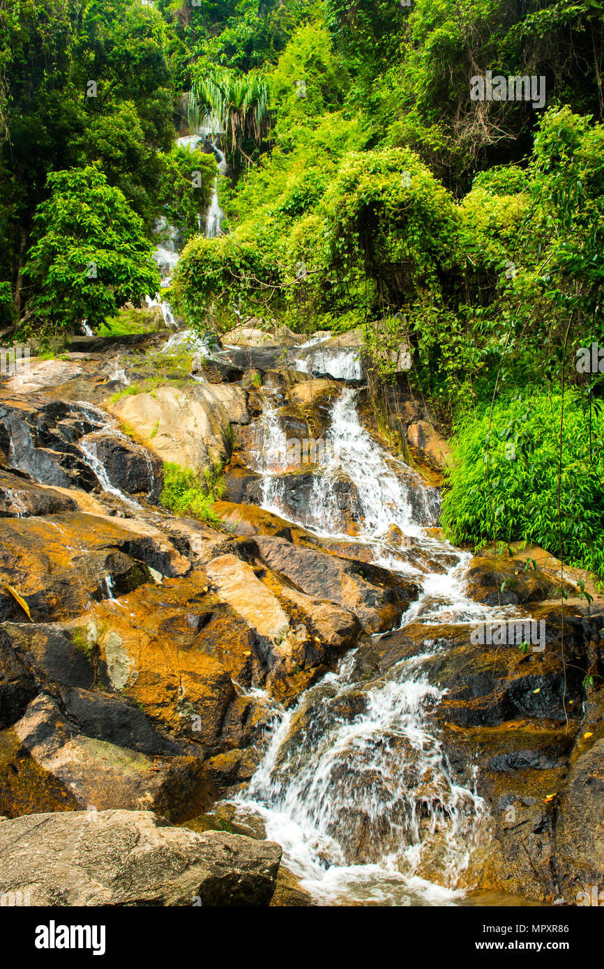 Na Muang 2 waterfall, Koh Samui, Thailand Stock Photo - Alamy
