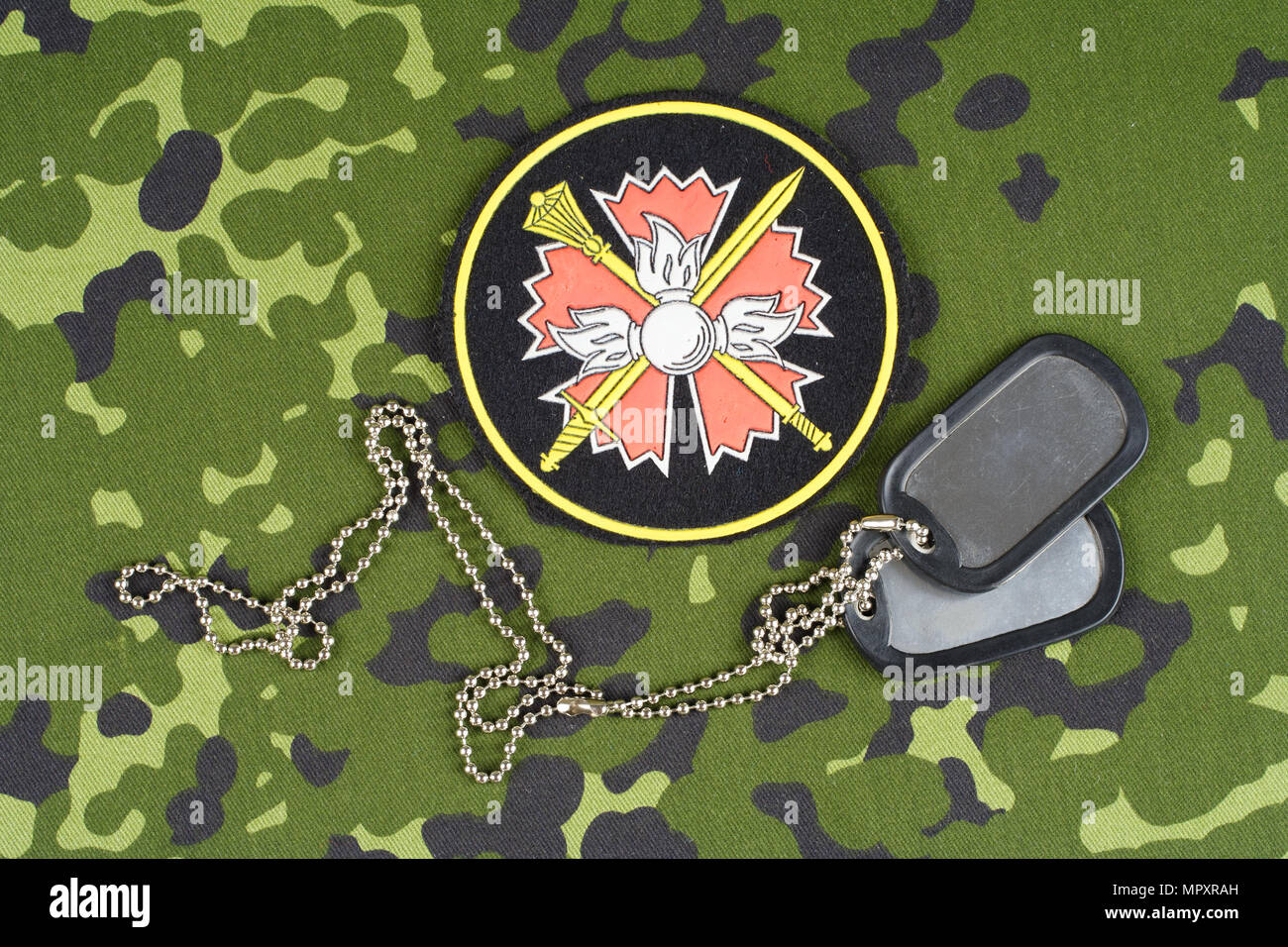 KIEV, UKRAINE - August 19, 2015. Main Intelligence Directorate (Russia ...