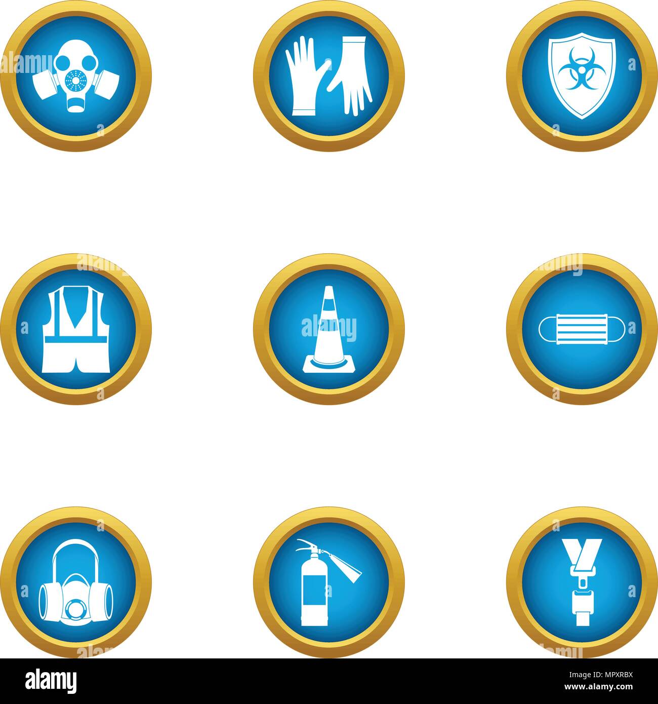 Trestle icons set, flat style Stock Vector Image & Art - Alamy