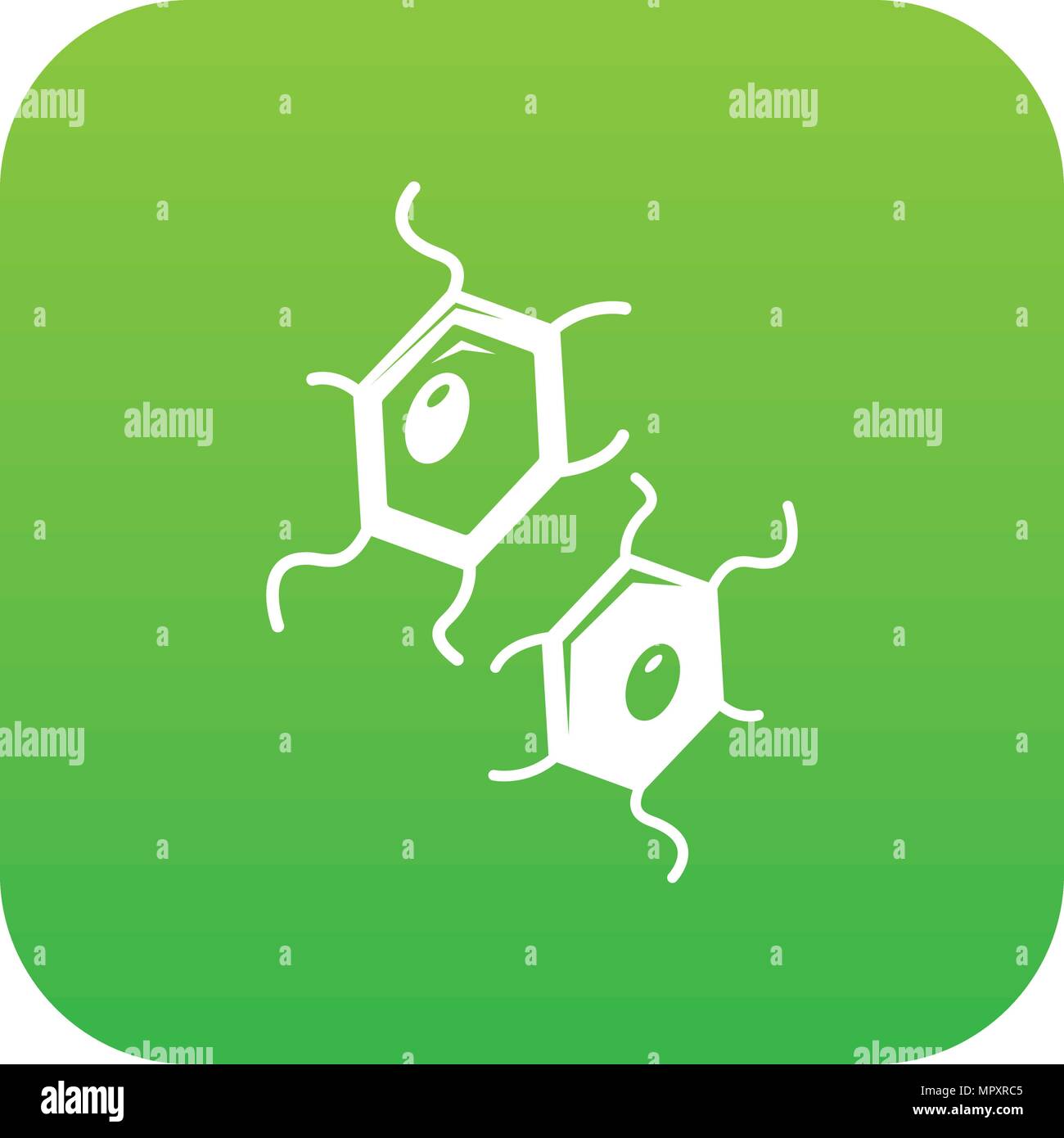 Bird flu virus icon green vector Stock Vector Image & Art - Alamy