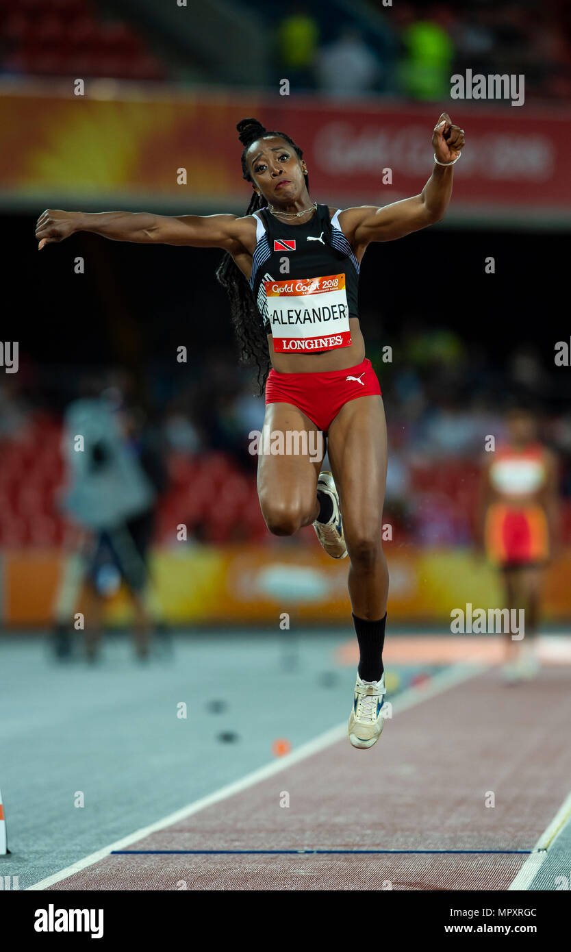 Women's Triple Jump Final-Commonwealth Games 2018 Stock Photo - Alamy