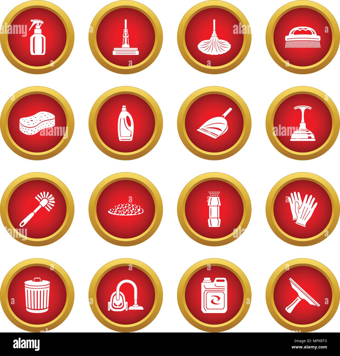 Cleaning icons set, simple style Stock Vector Image & Art - Alamy