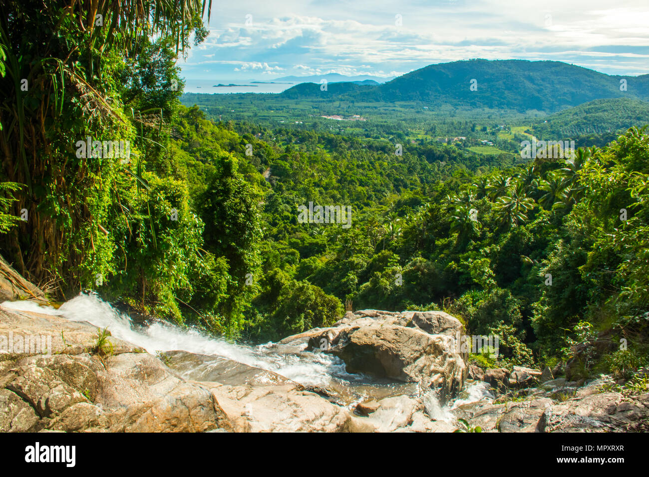 Na Muang 2 waterfall, Koh Samui, Thailand Stock Photo - Alamy