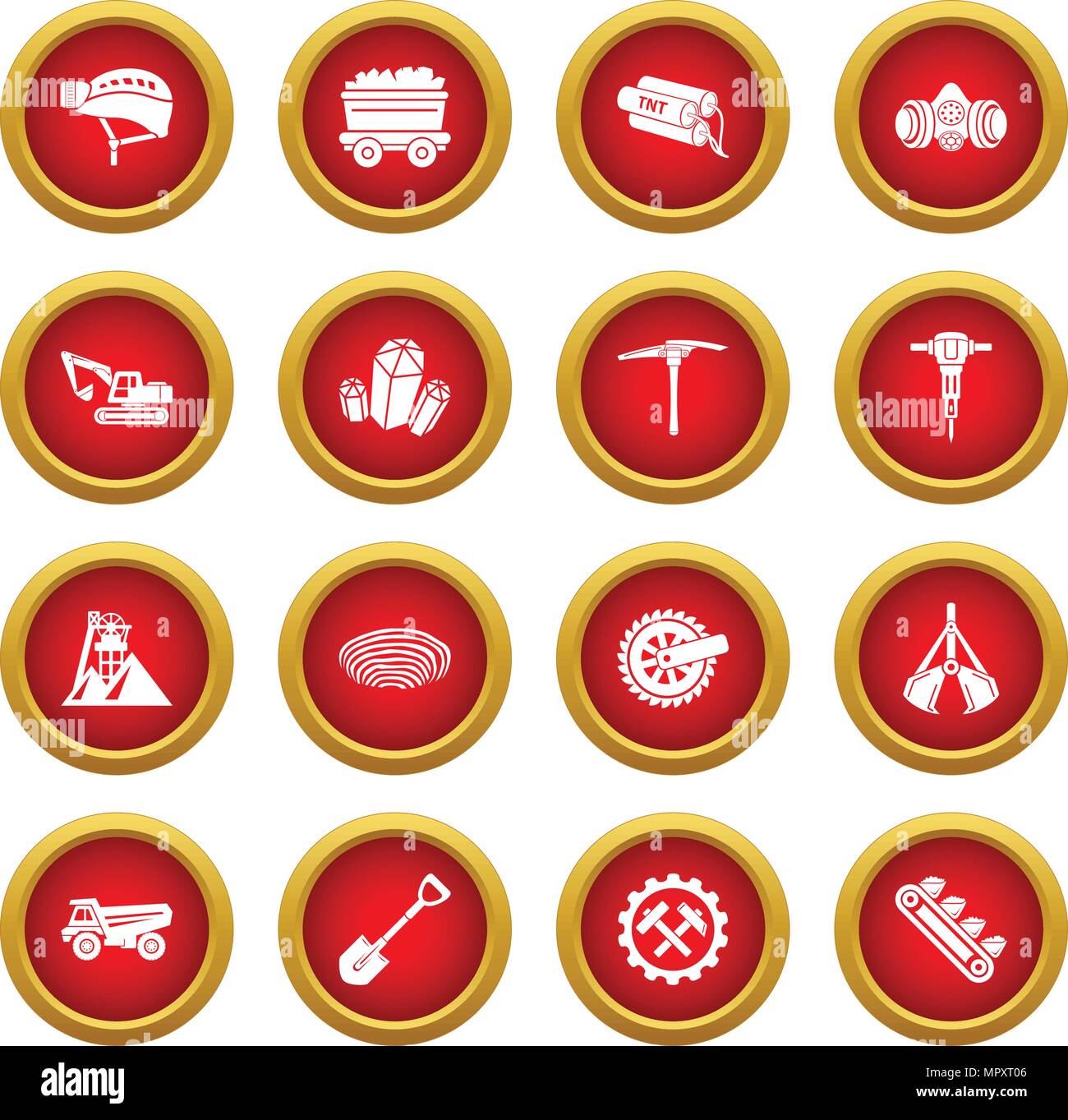 Mining winch Stock Vector Images - Alamy