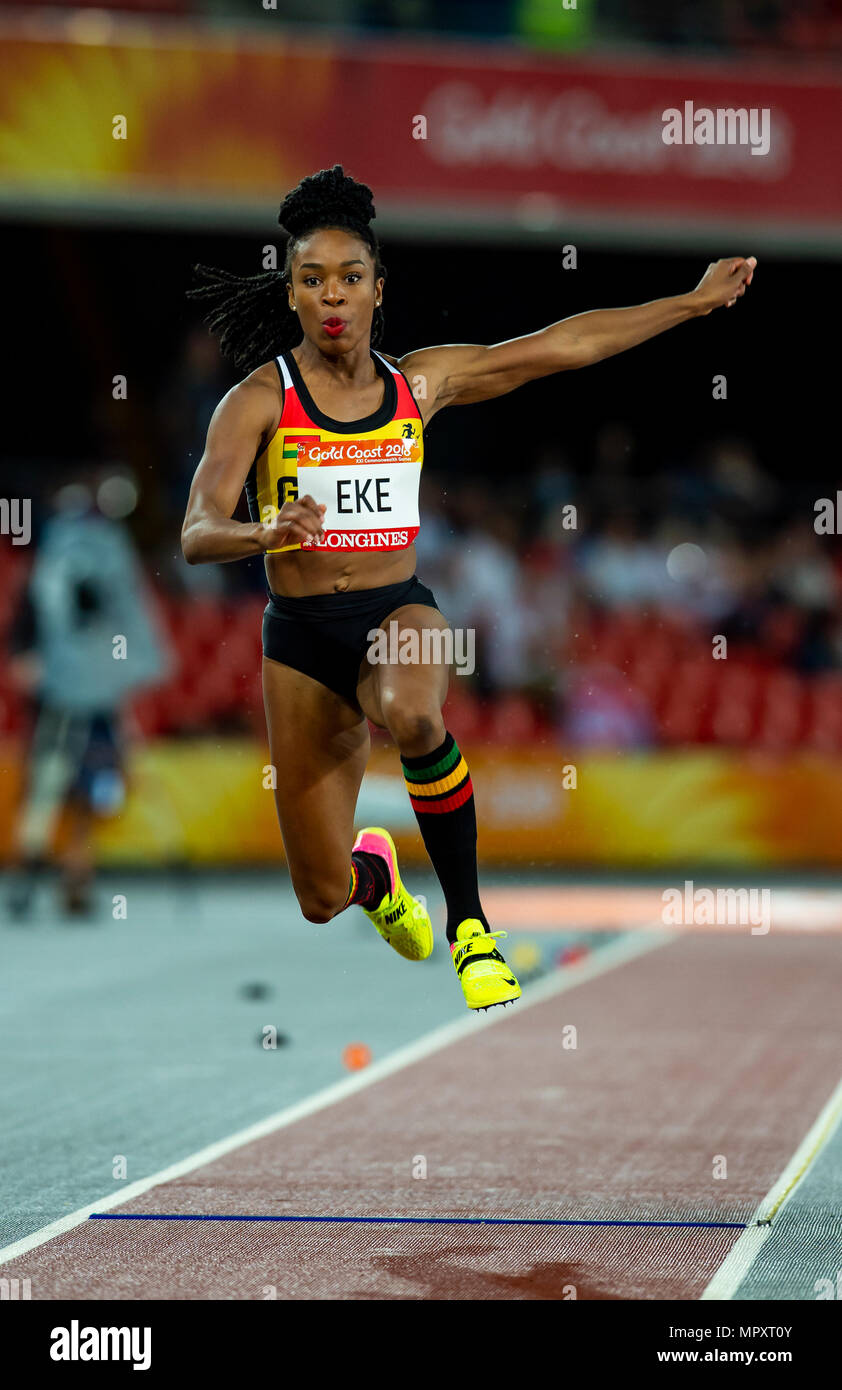 Women's Triple Jump Final-Commonwealth Games 2018 Stock Photo - Alamy