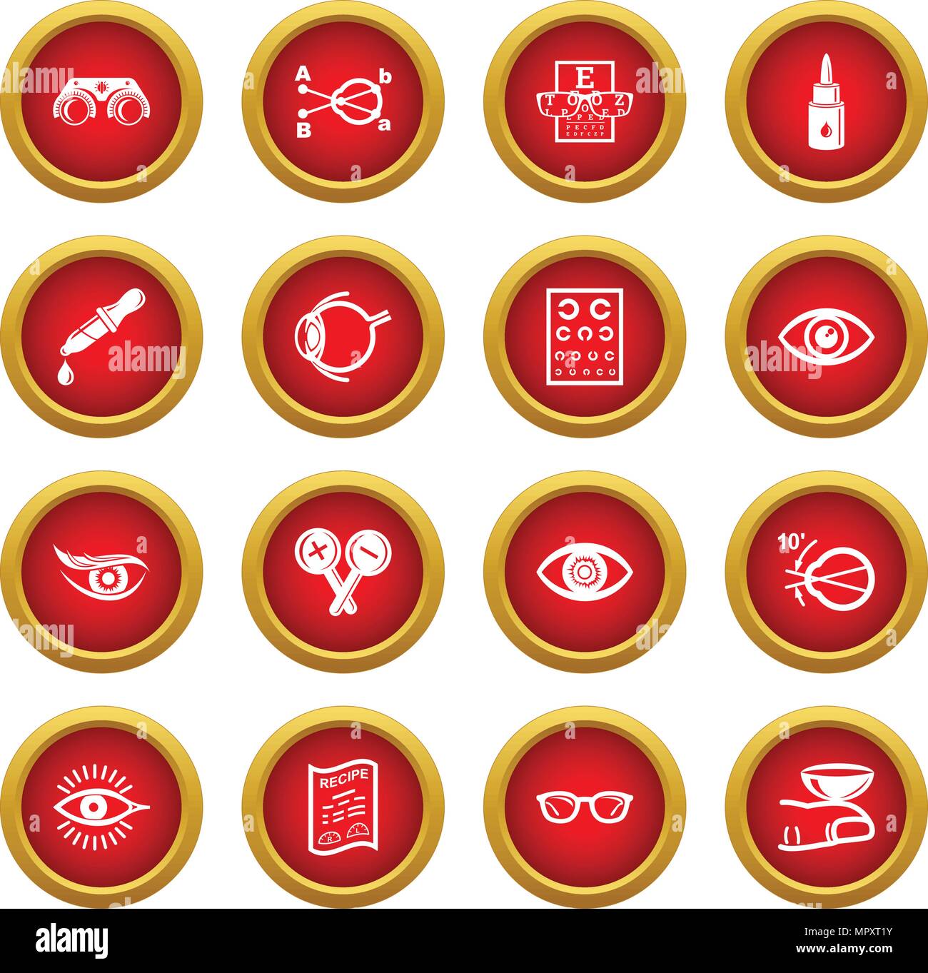 Ophthalmologist icons set, simple style Stock Vector Image & Art - Alamy