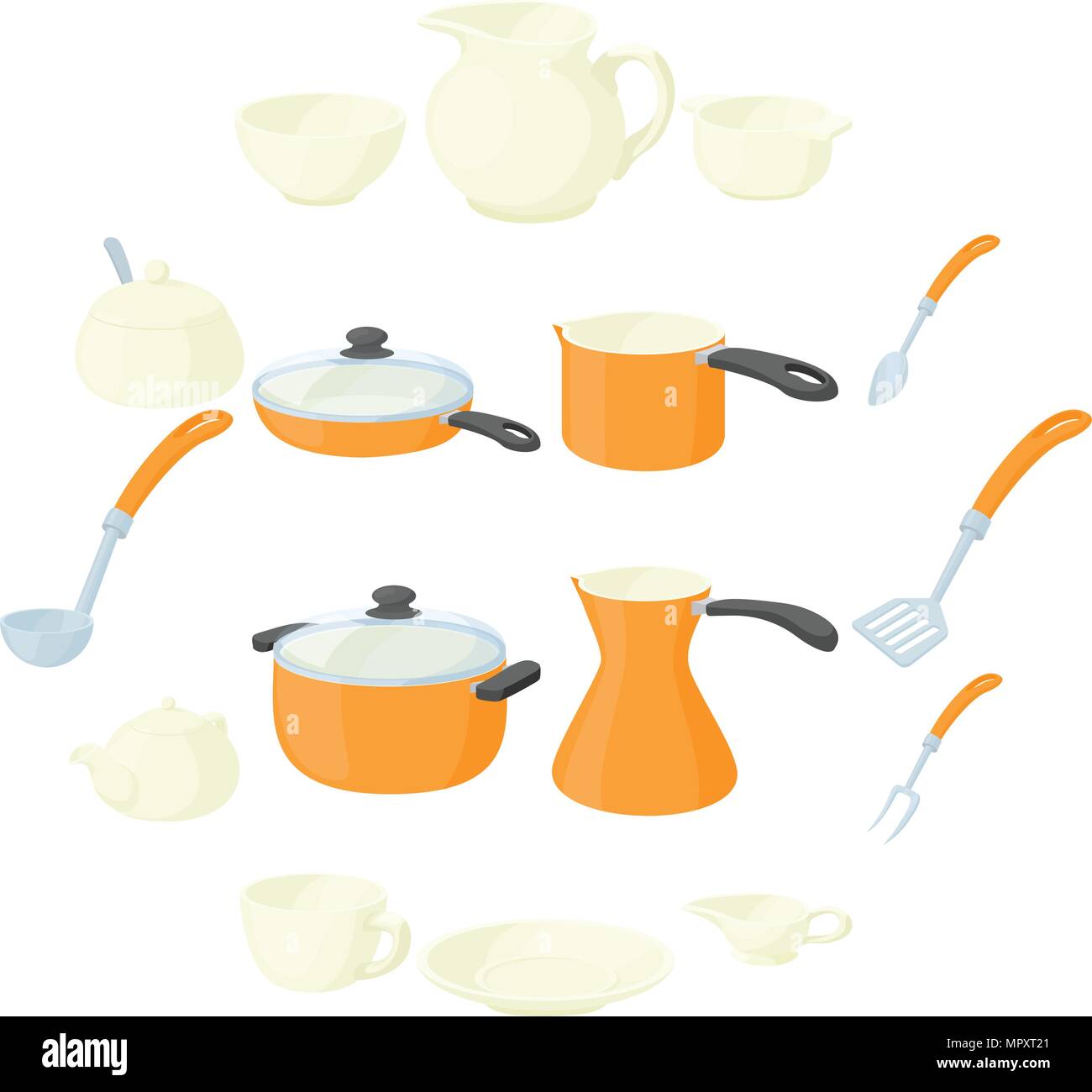 Pastry set icons, cartoon style Stock Vector Image & Art - Alamy