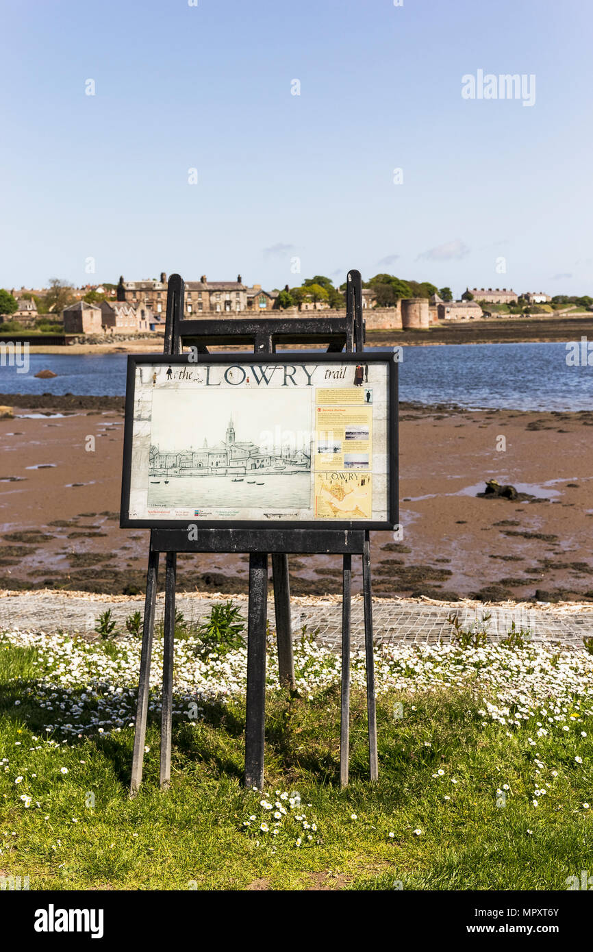 A part of the Lowry trail at Berwick upon Tweed, Northumberland, UK ...