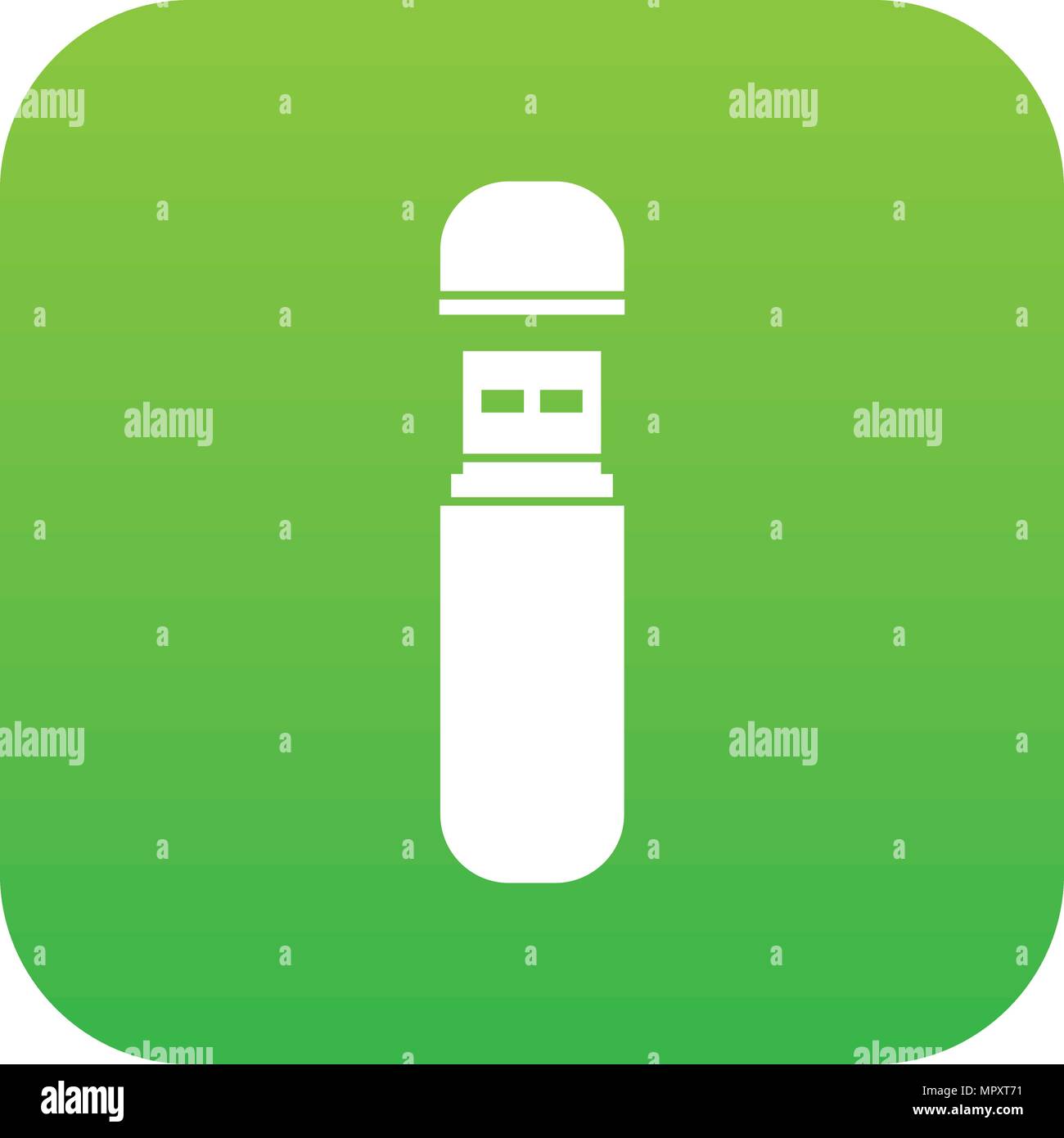 USB flash drive icon digital green Stock Vector Image & Art - Alamy
