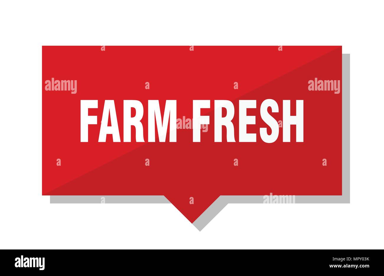 farm fresh red square price tag Stock Vector Image & Art - Alamy