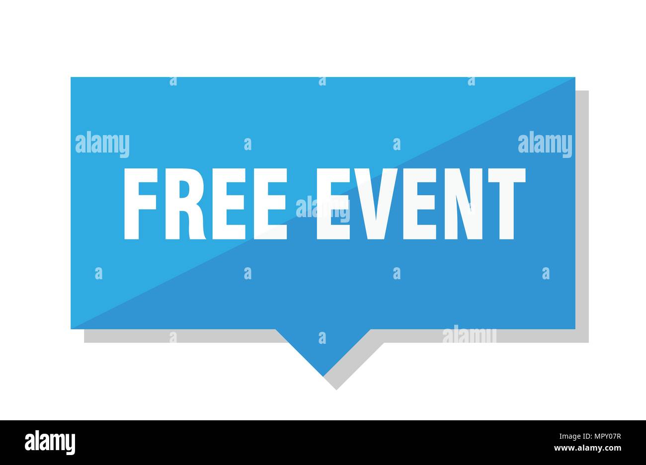 free event blue square price tag Stock Vector Image & Art - Alamy