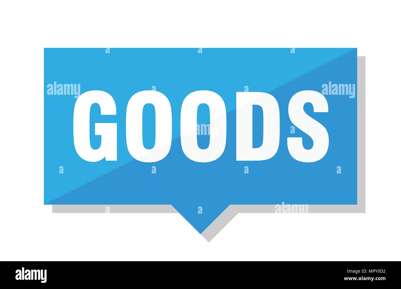 goods blue square price tag Stock Vector Image & Art - Alamy