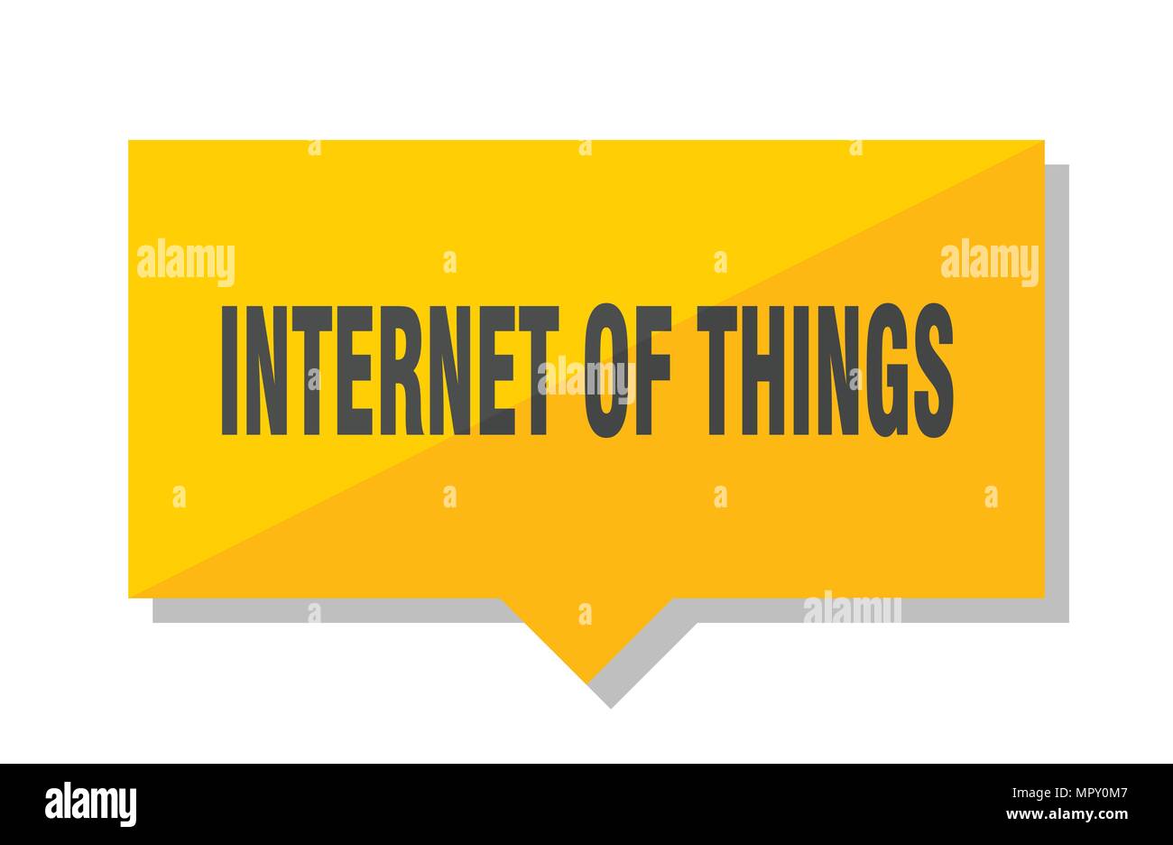 internet of things yellow square price tag Stock Vector Image & Art - Alamy