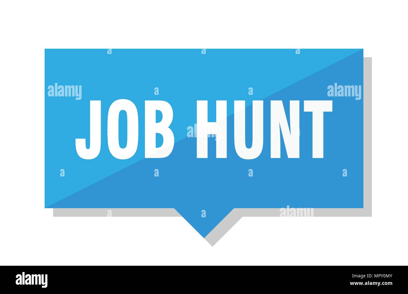 job hunt blue square price tag Stock Vector Image & Art - Alamy