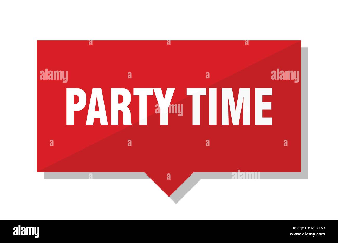 party time red square price tag Stock Vector Image & Art - Alamy