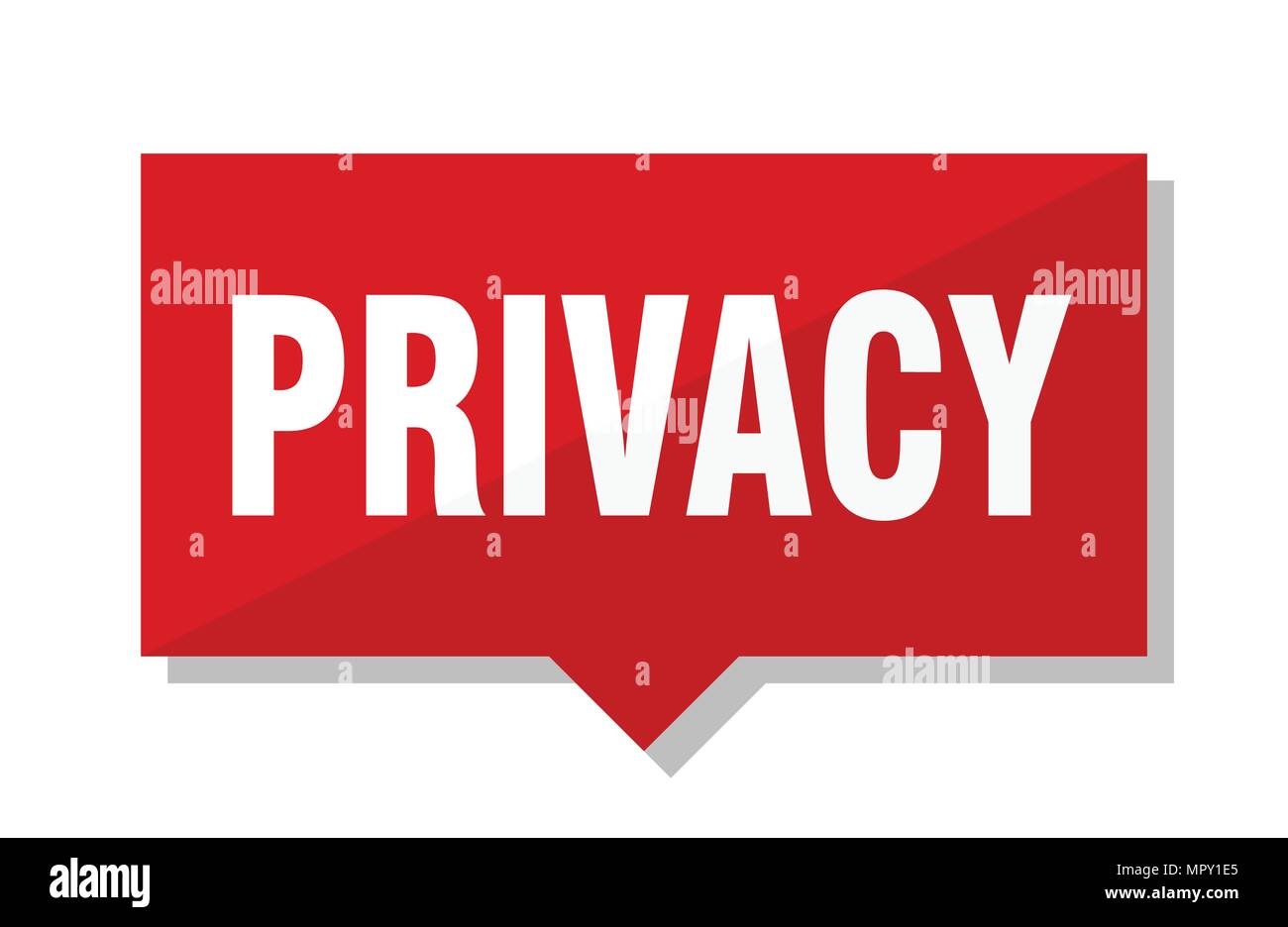 privacy red square price tag Stock Vector Image & Art - Alamy
